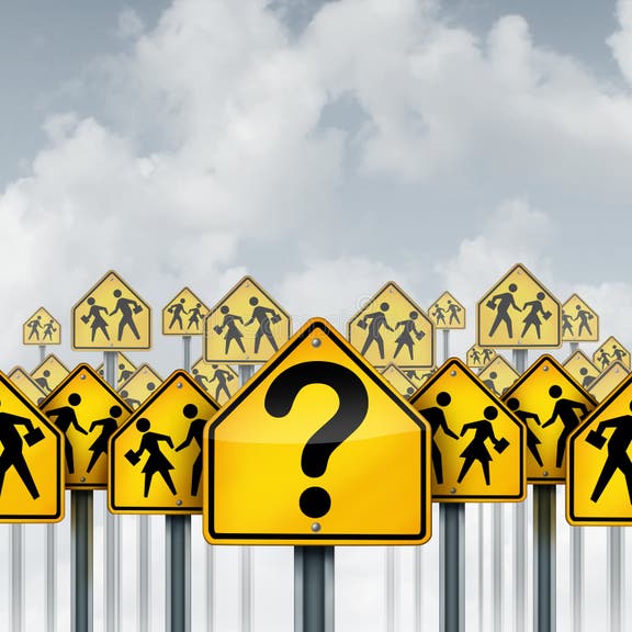 Estudiante Question Concept Stock de ilustración - Ilustración de ...