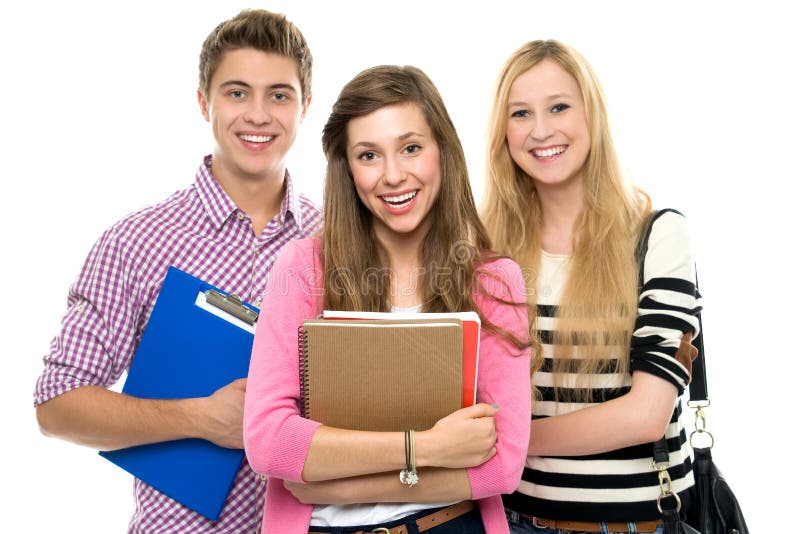Estudiantes felices imagen de archivo. Imagen de tiro - 21380685