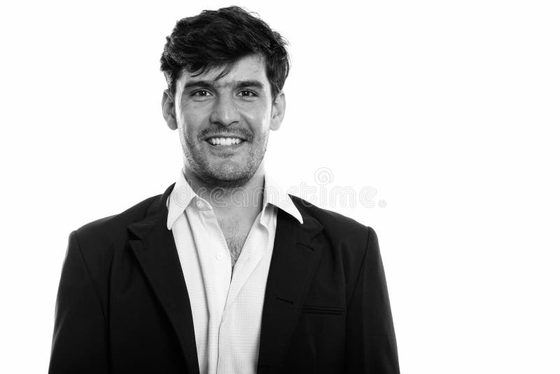 Estudio De Un Joven Y Feliz Empresario Persa Sonriendo Foto de archivo ... Estudio De Un Joven Y Feliz Empresario Persa Sonriendo Foto de archivo ...