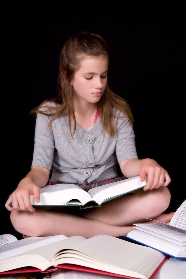 Estudioso imagen de archivo. Imagen de muchacha, funcionamiento - 3353743