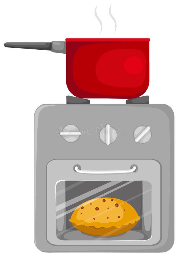 Estufa de cocina ilustración del vector. Ilustración de alimento - 13848190