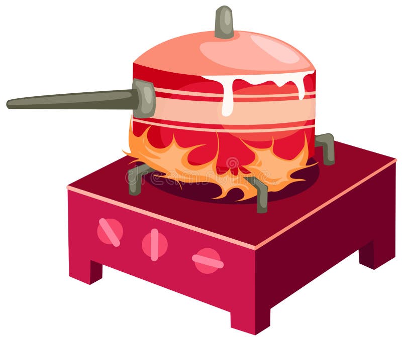 Estufa de cocina ilustración del vector. Ilustración de horno - 15130224