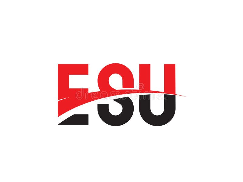 ESU Letter Initial Logo Design Vector Illustration Stock Vector ...