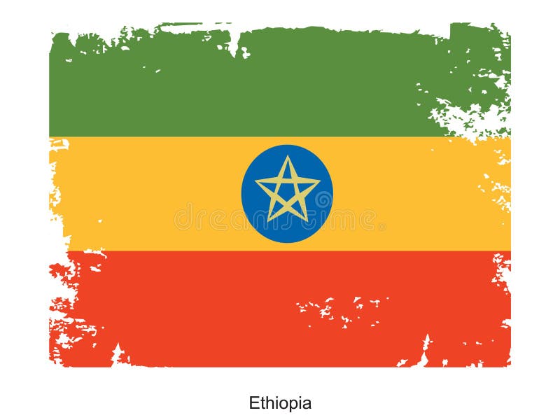 Imagen De La Bandera De Etiopía Stock de ilustración - Ilustración de ...