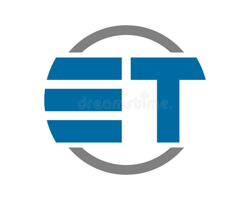 ET Circle Logo 2 Icon Template Stock Vector - Illustration of financial ...