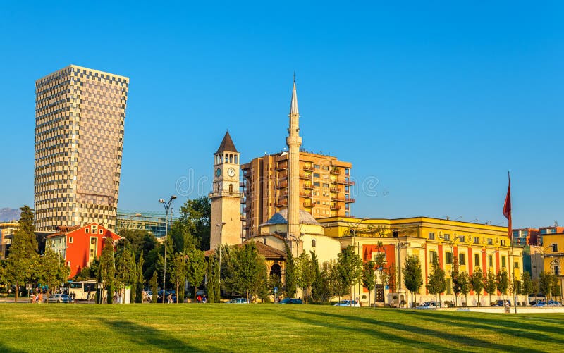 The Et Hem Bey Mosque in Tirana Stock Photo - Image of islam, monument ...