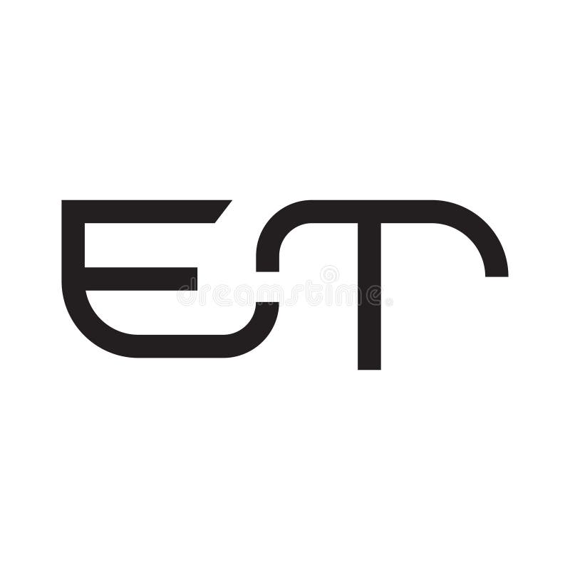 Et Initial Letter Vector Logo Icon Stock Vector - Illustration of ...