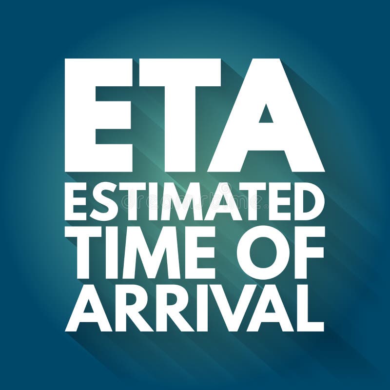 Word Eta Stock Illustrations – 37 Word Eta Stock Illustrations, Vectors ...