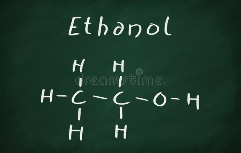 Struttura Chimica E Formula - Etanolo Immagine Stock - Immagine di ...