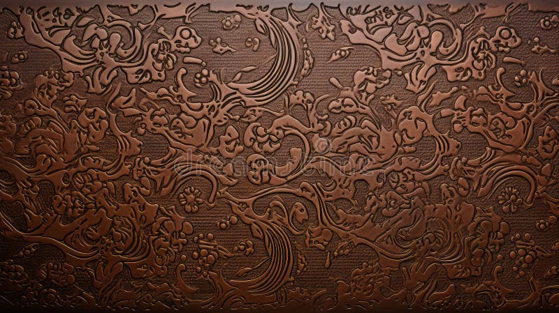 Etched brown metal texture stock illustration. Illustration of ...