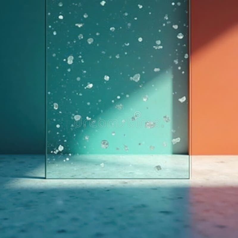 Etched Glass Surface with Subtle Light Scattering, Subtle, Diffused ...