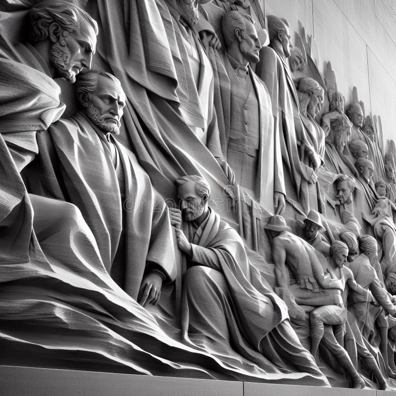 Etched in Timeless Lines the Monument Takes Shape in Precise Eng Stock ...