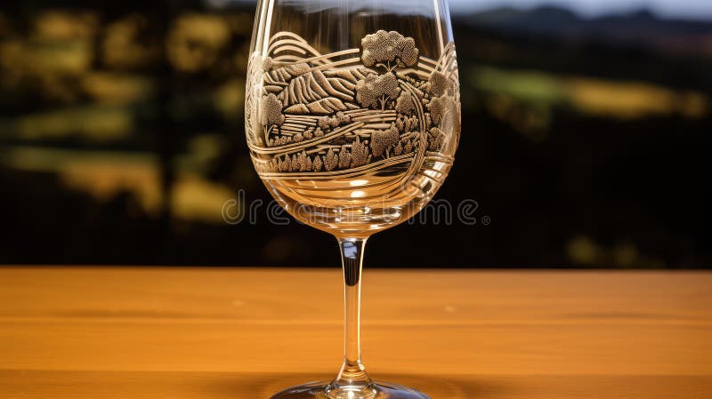 Wine Illustration Sunlandscape Glass Stock Illustrations – 7 Wine ...