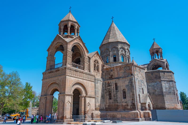 Etchmiadzin Cathedral during a Sunny Day in Armenia Editorial Photo ...