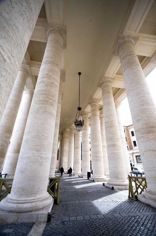 The Eternal Columns of Vatican Stock Image - Image of catholic, column ...