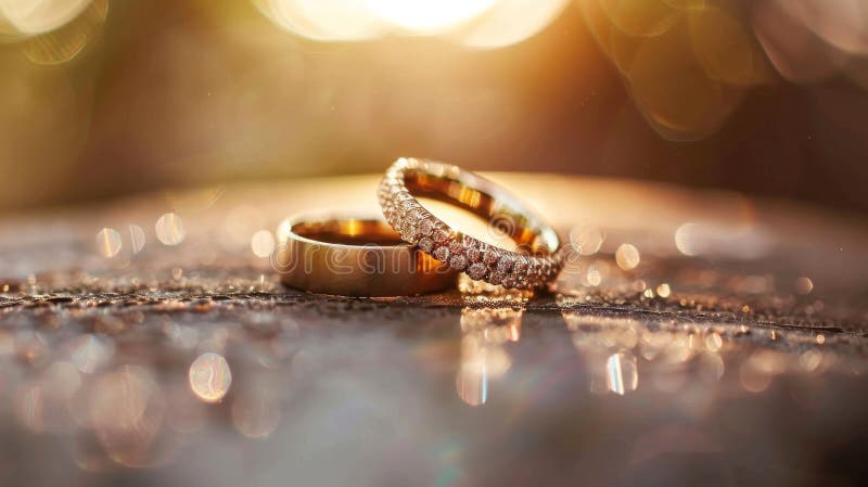Eternal Commitment Captured in Wedding Rings Exchanged by a Couple ...