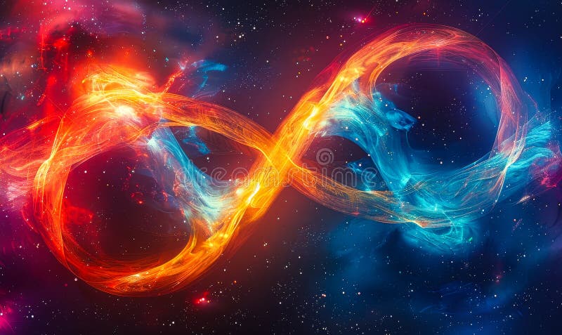 Eternal Cosmic Infinity Loop - Interstellar Abstract Concept ...
