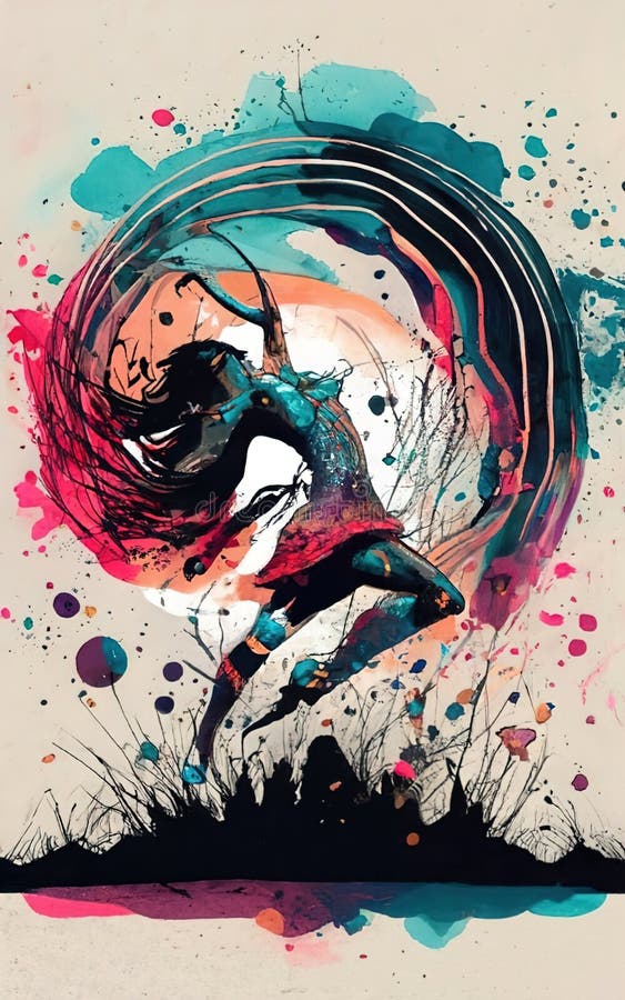 Eternal Dance Incorporate Watercolor Splash Art As Complementary ...