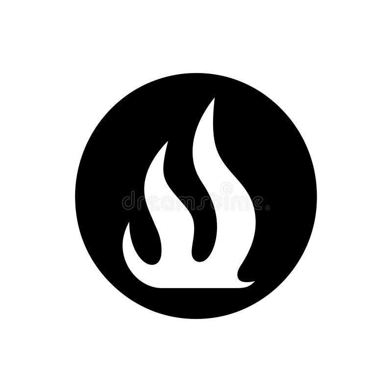 Eternal ember flame icon stock vector. Illustration of inferno - 306213616