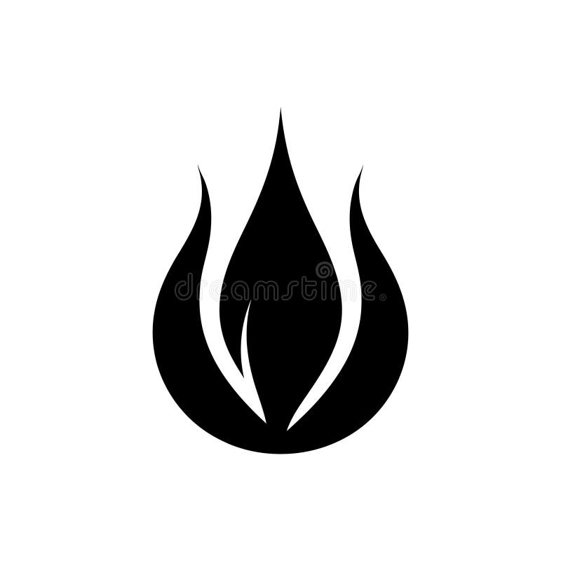 Eternal ember flame icon stock vector. Illustration of inferno - 306213617