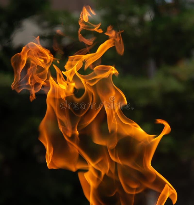 Eternal Flame Near the Monument Stock Image - Image of cemetery ...