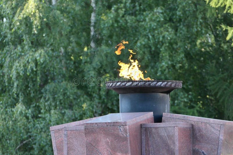 Eternal Flame, Constantly Burning Fire, a Symbol of Memory. Editorial ...