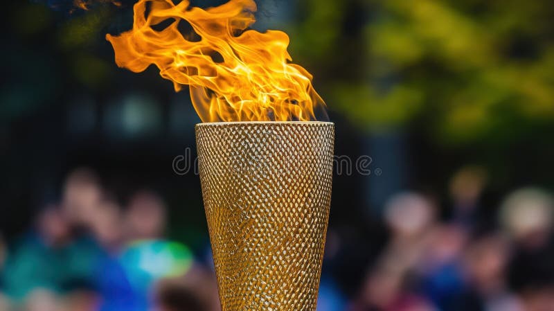 Flame of Unity - Olympic Torch Ceremony Stock Image - Image of festival ...