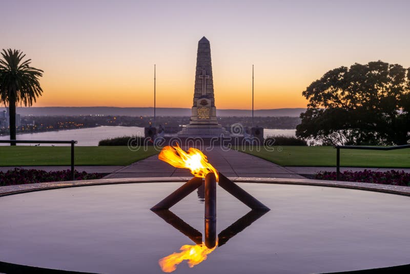 Eternal Flame In Kings Park Perth Australia Editorial Stock Image ...