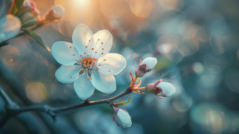 Eternal Hope Symbolized in the Delicate Bloom of a Flower in Spring ...