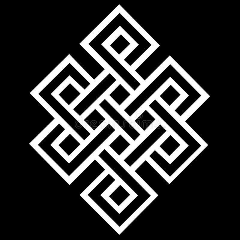 Eternal Knot stock illustration. Illustration of knot - 33665393