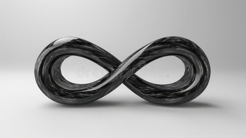 Eternal Loop: Monochromatic Infinity Symbol Stock Photo - Image of ...