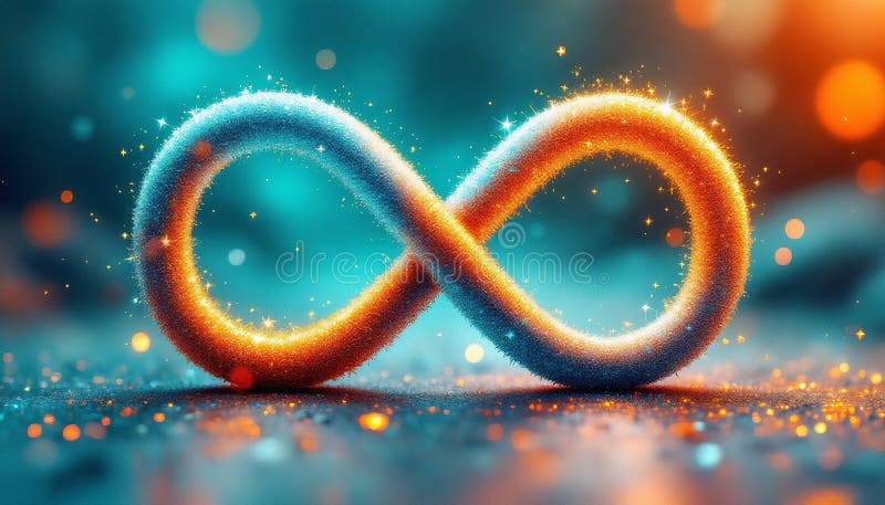 Eternal Loop: a Sparkling Infinity Symbol Stock Illustration ...