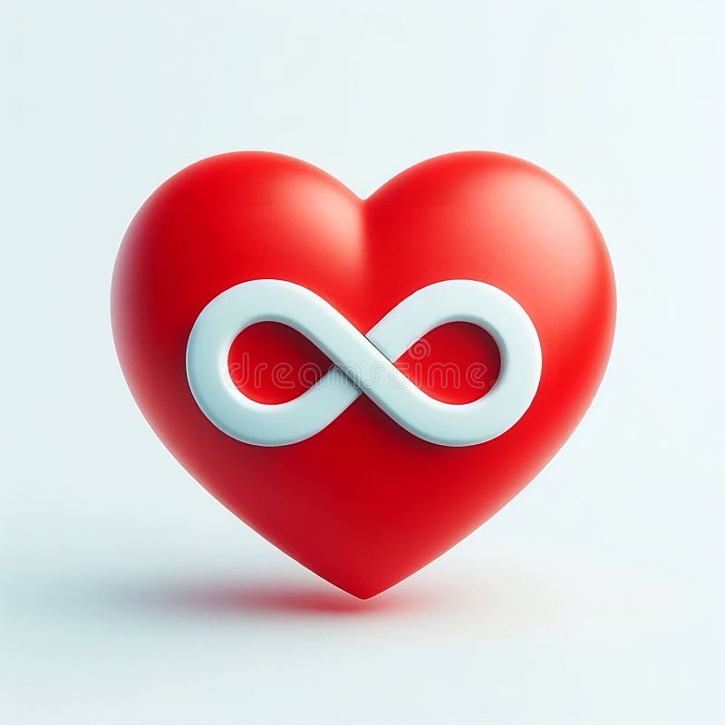 An Eternal Love - a Heart with the Symbol of Infinity in the Center ...