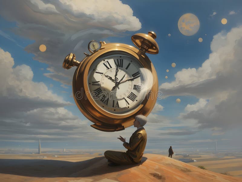 Eternal Moments: a Visual Ode To the Essence of Time Stock Illustration ...