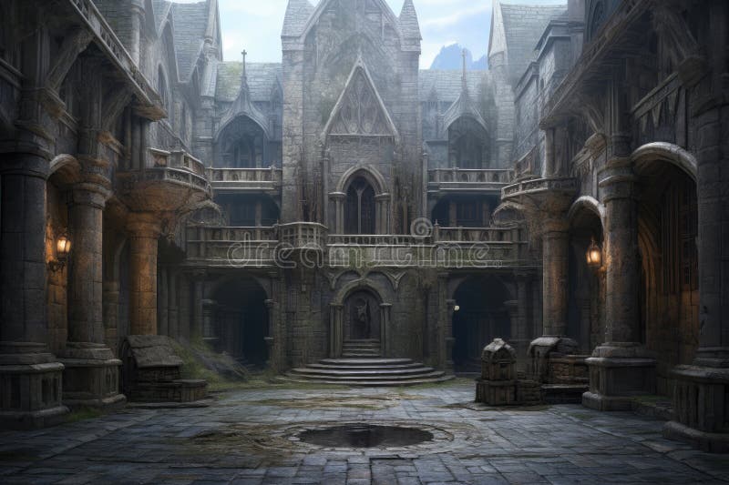 Eternal Shadows in the Vampire S Realm. Stock Illustration ...