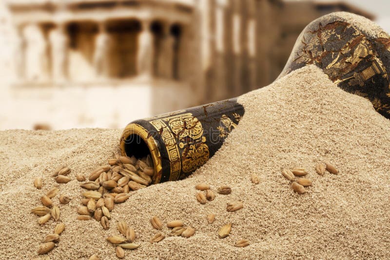 Eternal value stock image. Image of amphoras, greece, background - 6319473