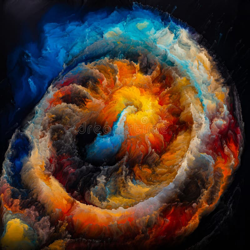 Eternity of Elevated Colors Stock Image - Image of evocative, radiant ...