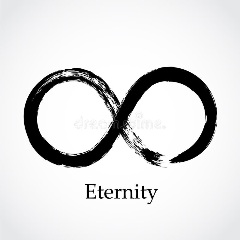 Eternity Symbol Brush Shape Stock Vector - Illustration of eternity ...