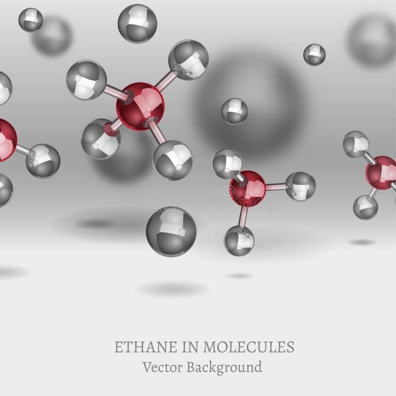 Ethane Molecules Background Stock Vector - Illustration of carbone ...