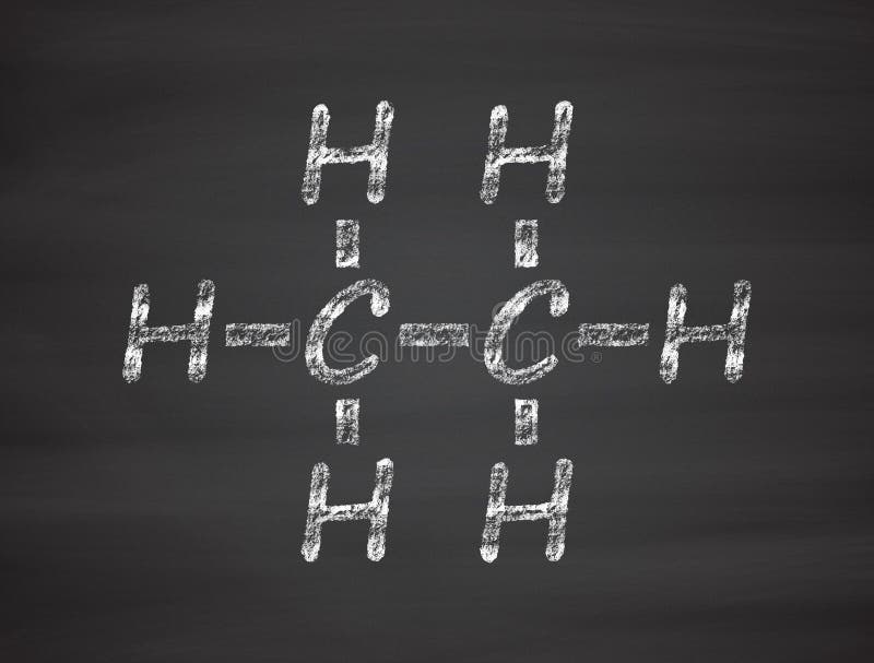 Ethane Natural Gas Component Molecule. Skeletal Formula. Stock Vector ...