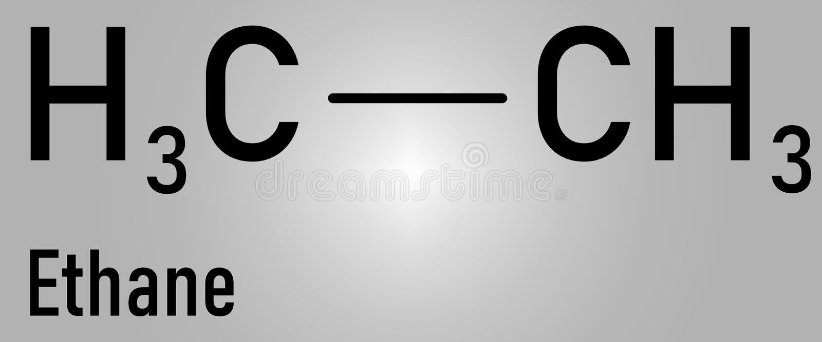 Ethane Natural Gas Component Molecule. Skeletal Formula Stock Vector ...