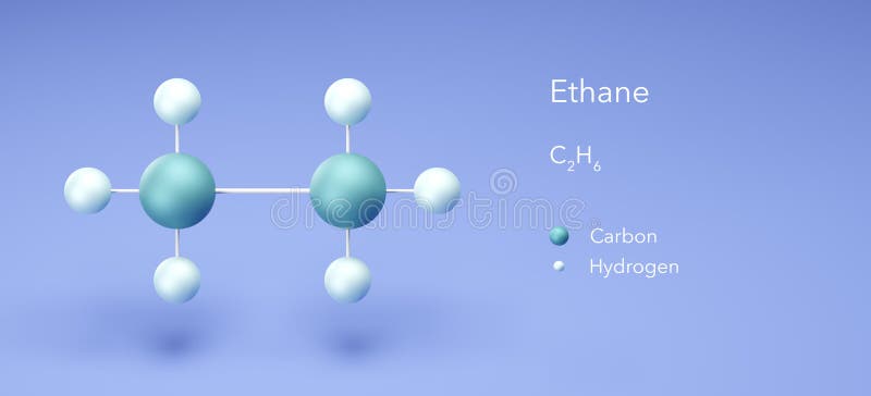 Ethane, Natural Gas, Molecular Structures, 3d Rendering, Structural ...