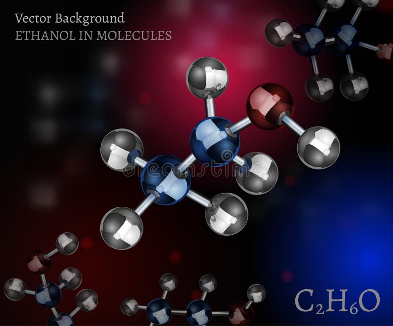 Ethanol Background Image stock vector. Illustration of molecular - 86528906