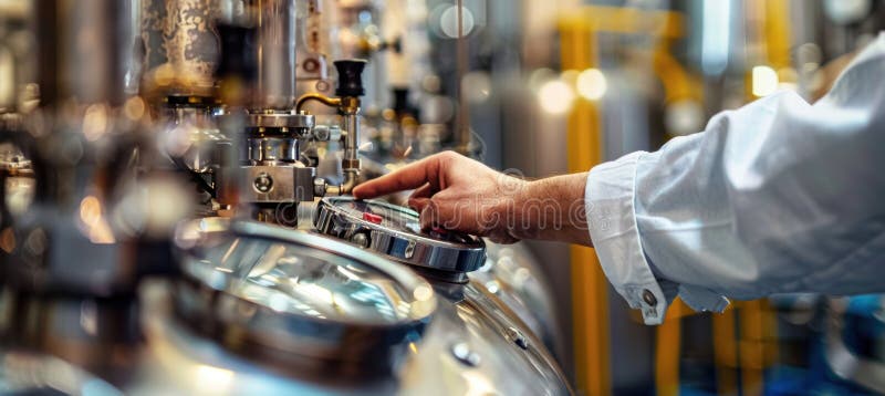 Ethanol Distillation Process: Detailed View of Controls and Machinery ...