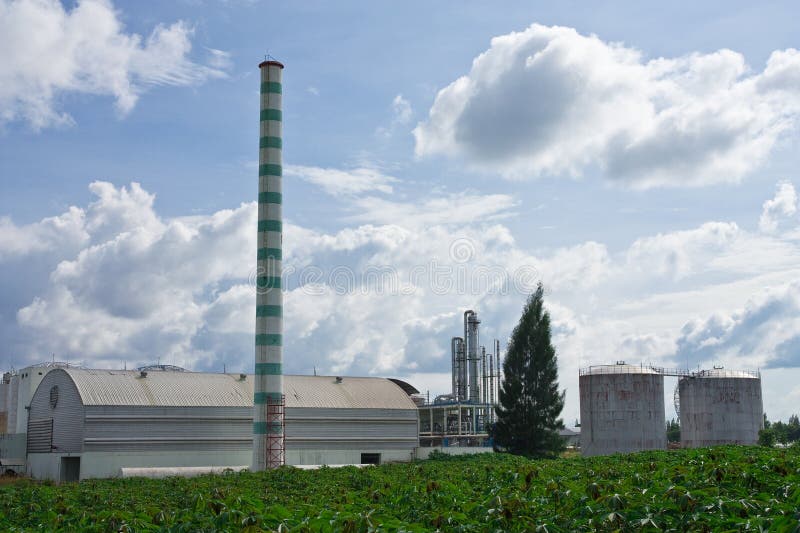 Ethanol factory stock photo. Image of smokestacks, plant - 9380448