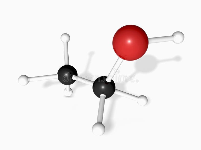 Ethanol molecule stock illustration. Illustration of beer - 25881491