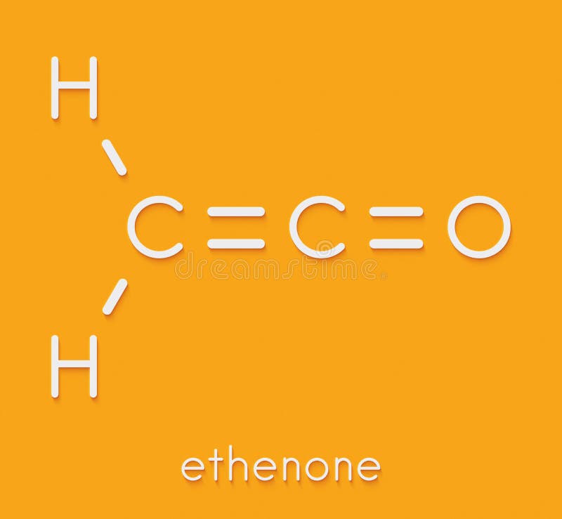 Ethenone or Ketene Molecule. Skeletal Formula. Stock Illustration ...