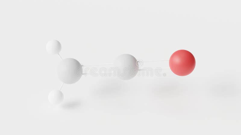 Ethenone Molecule 3d, Molecular Structure, Ball and Stick Model ...