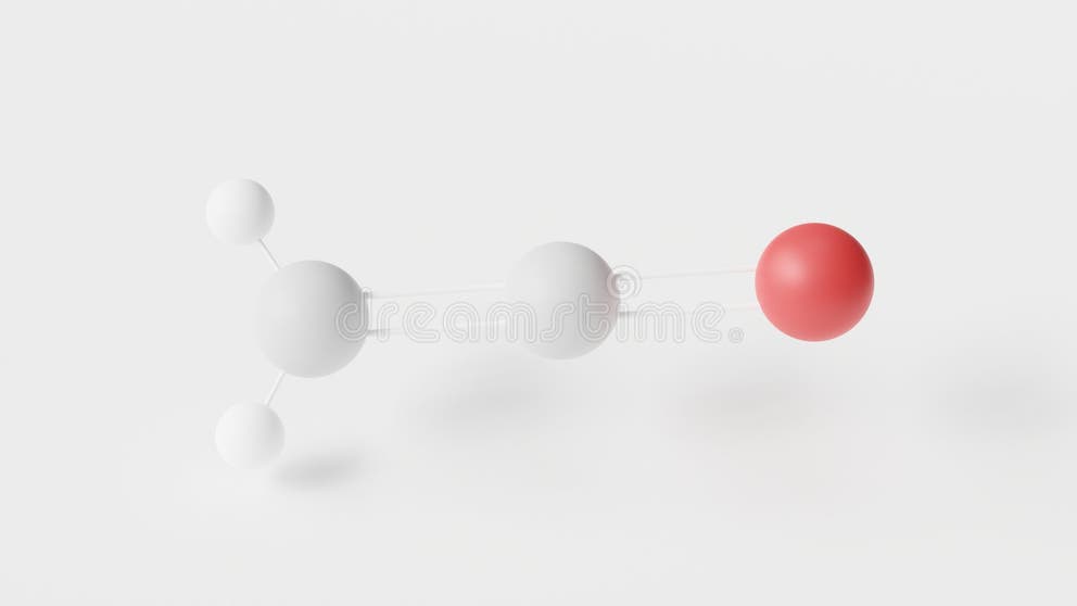 Ethenone Molecule 3d, Molecular Structure, Ball and Stick Model ...