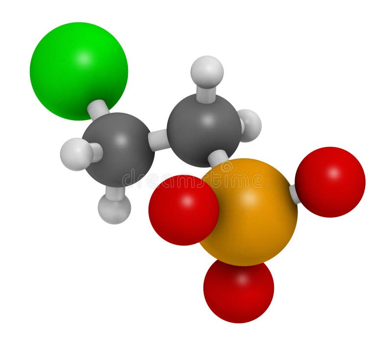 Ethephon Molecule. Skeletal Formula. Stock Vector - Illustration of ...